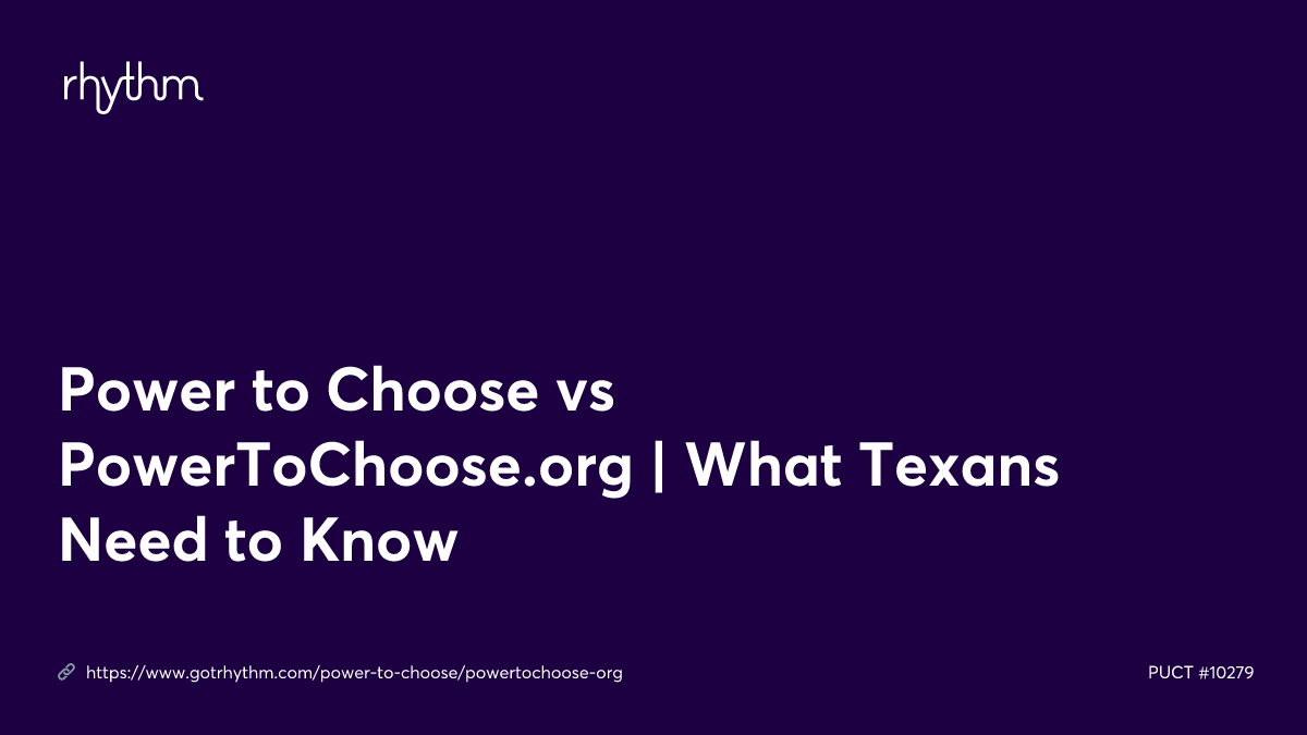Power to Choose vs PowerToChoose.org | What Texans Need to Know