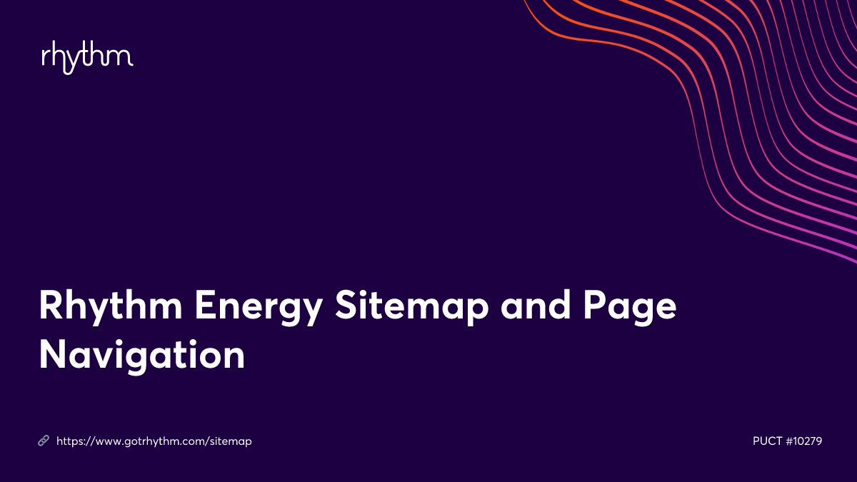 Rhythm Energy Sitemap and Page Navigation